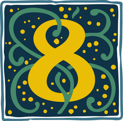 Gothic Numbers Numerals Vector Images (over 190)