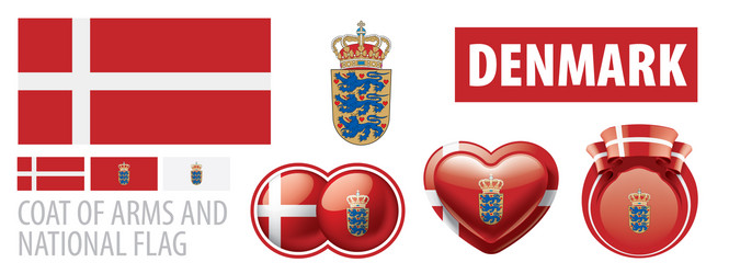 Coat of arms of sonderborg in southern denmark Vector Image