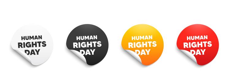Human rights day message celebrate a civil Vector Image