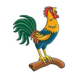 Cartoon Rooster Crowing Vector Images (over 960)