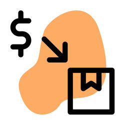 Packet pick up only after payment Royalty Free Vector Image