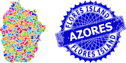 Flores Azores Map Vector Images (over 190)
