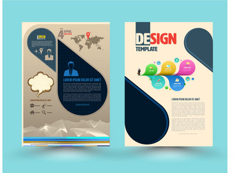 Human rights brochure template Royalty Free Vector Image