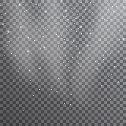 Snow transparent realistic background Royalty Free Vector