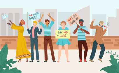 Community banner - diverse crowd cartoon people Vector Image