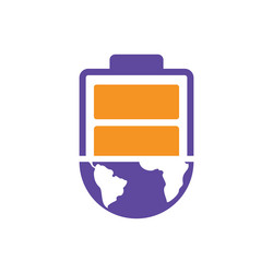 Global energy logo design template Royalty Free Vector Image