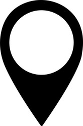 Map pin location icon modern map markers map pin Vector Image