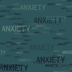 Anxiety typography pattern Royalty Free Vector Image