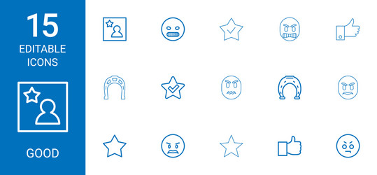 12 good icons Royalty Free Vector Image - VectorStock