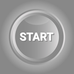 3d realistic start button engine start button Vector Image