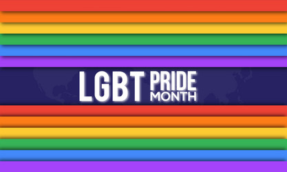 Pride month celebration lgbtq calendar Royalty Free Vector