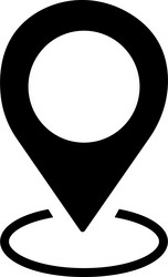 Map pin location icon modern map markers map pin Vector Image