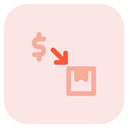 Packet pick up only after payment Royalty Free Vector Image