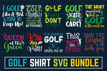 Worlds okayest golfer - golf calligraphy Vector Image