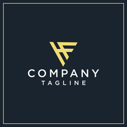 Fs triangle logo Royalty Free Vector Image - VectorStock