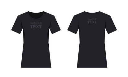 Plain Black T Shirt Layout