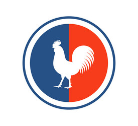 French rooster Royalty Free Vector Image - VectorStock