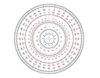 Circle Protractor Outline Vector Images (over 1,100)