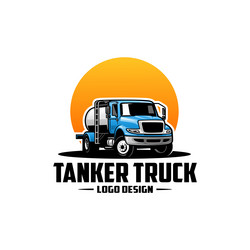 Tanker truck logo Royalty Free Vector Image - VectorStock