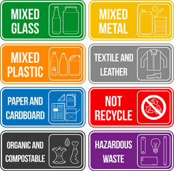 Recycling Bin Labels Vector Images (over 4,200)