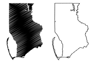 Gulf county florida us united states Royalty Free Vector