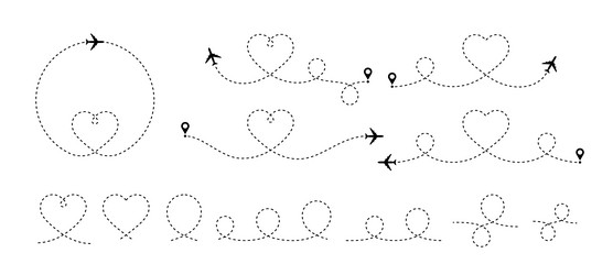 Dashed Line Heart Vector Images (over 1,200)