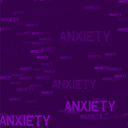 Anxiety typography pattern Royalty Free Vector Image