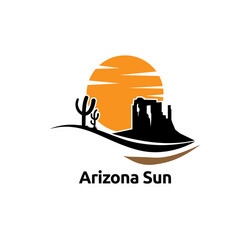 Arizona sun logo concept icon element Royalty Free Vector