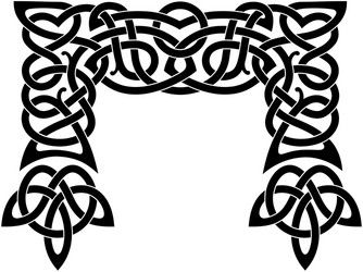 Nordic frame pattern Royalty Free Vector Image