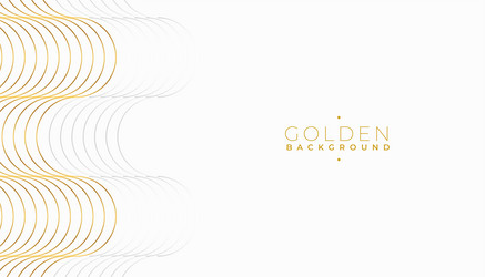White and golden backdrop banner with geometric Vector Image