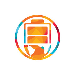 Global energy logo design template Royalty Free Vector Image