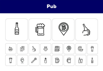 Pub icon Royalty Free Vector Image - VectorStock