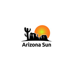 Arizona sun logo concept icon element Royalty Free Vector