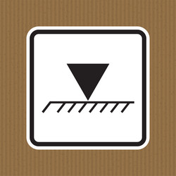 Limit overhead height symbol sign isolate Vector Image