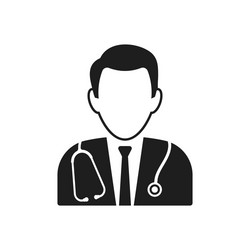 Simple doctor icon Royalty Free Vector Image - VectorStock
