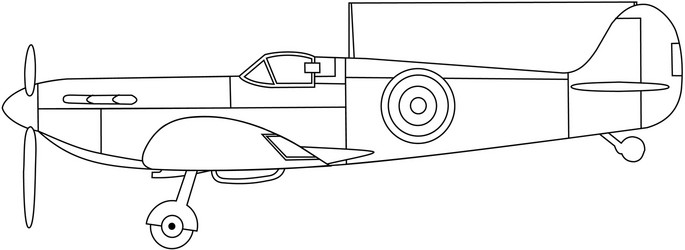 Spitfire Royalty Free Vector Image - VectorStock