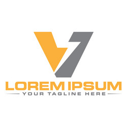 Unique v letter logo design Royalty Free Vector Image