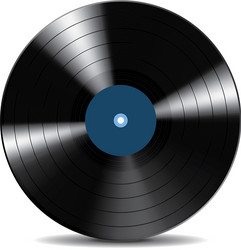 Black vinyl disc Royalty Free Vector Image - VectorStock