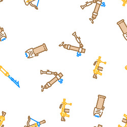 Weapon war gun military seamless pattern Vector Image