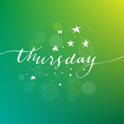 Thursday Word Vector Images (over 570)