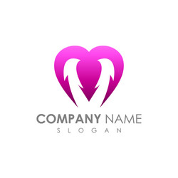 Heart Shaped V Vector Images (over 620)