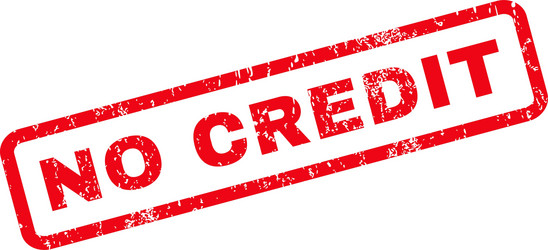 No credit check rubber stamp Royalty Free Vector Image