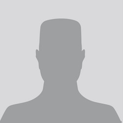 Person gray photo placeholder man Royalty Free Vector Image