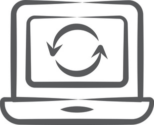 System refresh Royalty Free Vector Image - VectorStock