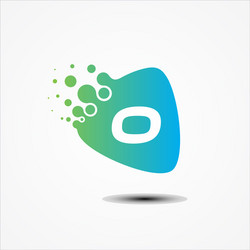 Letter o monogram symbol design minimalist Vector Image