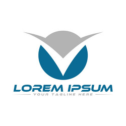 Unique v letter logo design Royalty Free Vector Image