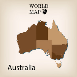 World map - countries Royalty Free Vector Image