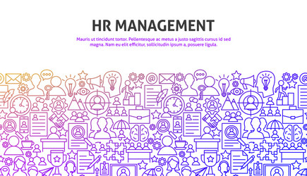 Hr management issues loop concept icon Royalty Free Vector