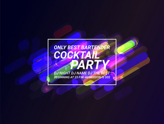 Creative abstract or party flyer Royalty Free Vector Image