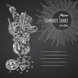 Milkshake Chalk Chalkboard Vector Images (42)